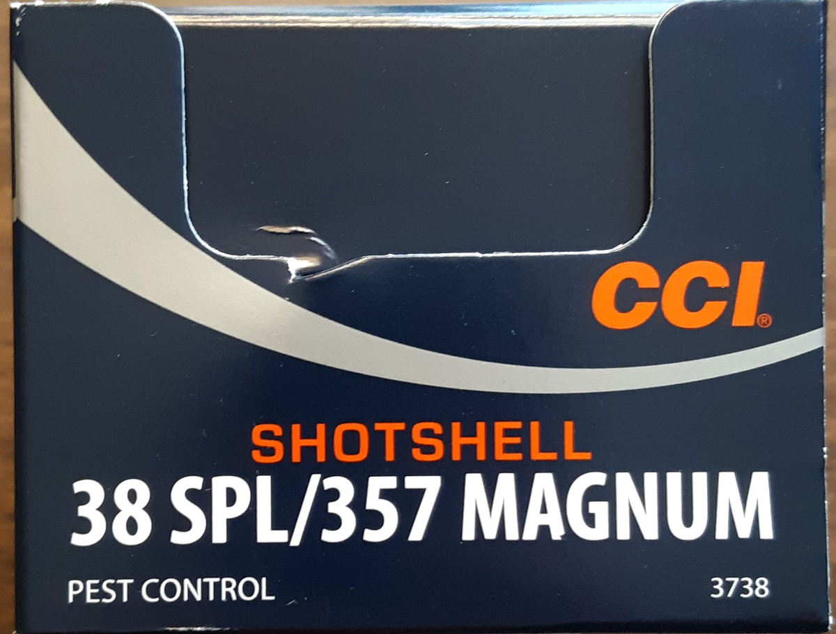 Cci Ammunition 38 Spl/357 Mag Shotshell #9 Shot 100 Round Box 38spl/357 ...