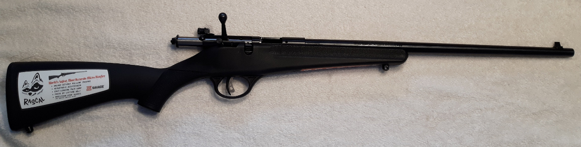 Savage Rascal 22LR Bolt Action Single Shot Youth Rifle Black 13775 .22 ...