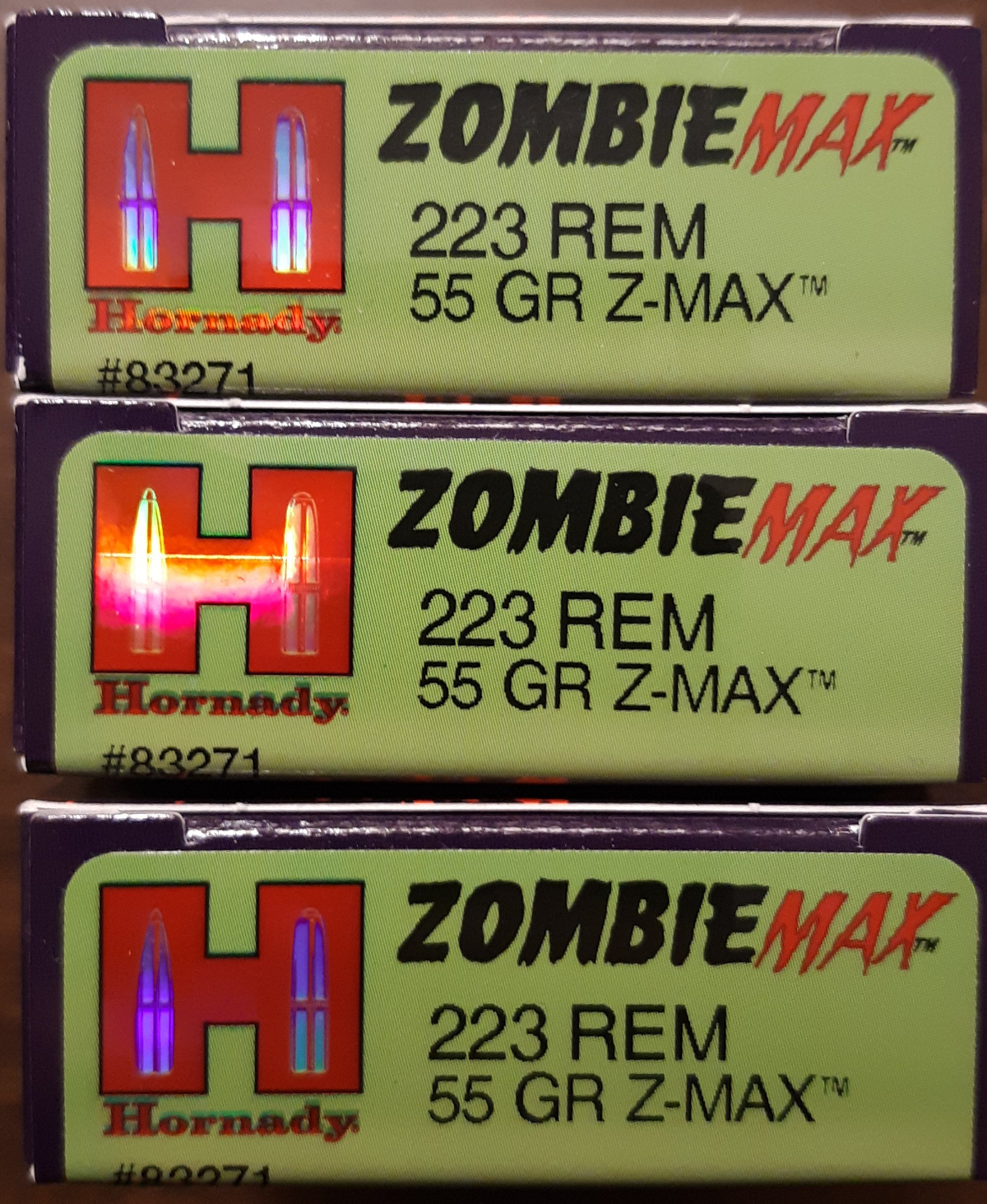 Hornady 60 Rounds Zombie Max .223 Rem 55gr Z-Max Polymer Tip ...