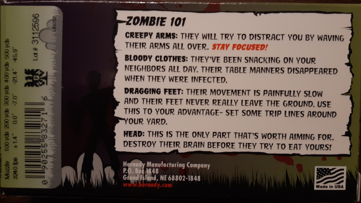 Hornady 60 Rounds Zombie Max .223 Rem 55gr Z-Max Polymer Tip ...