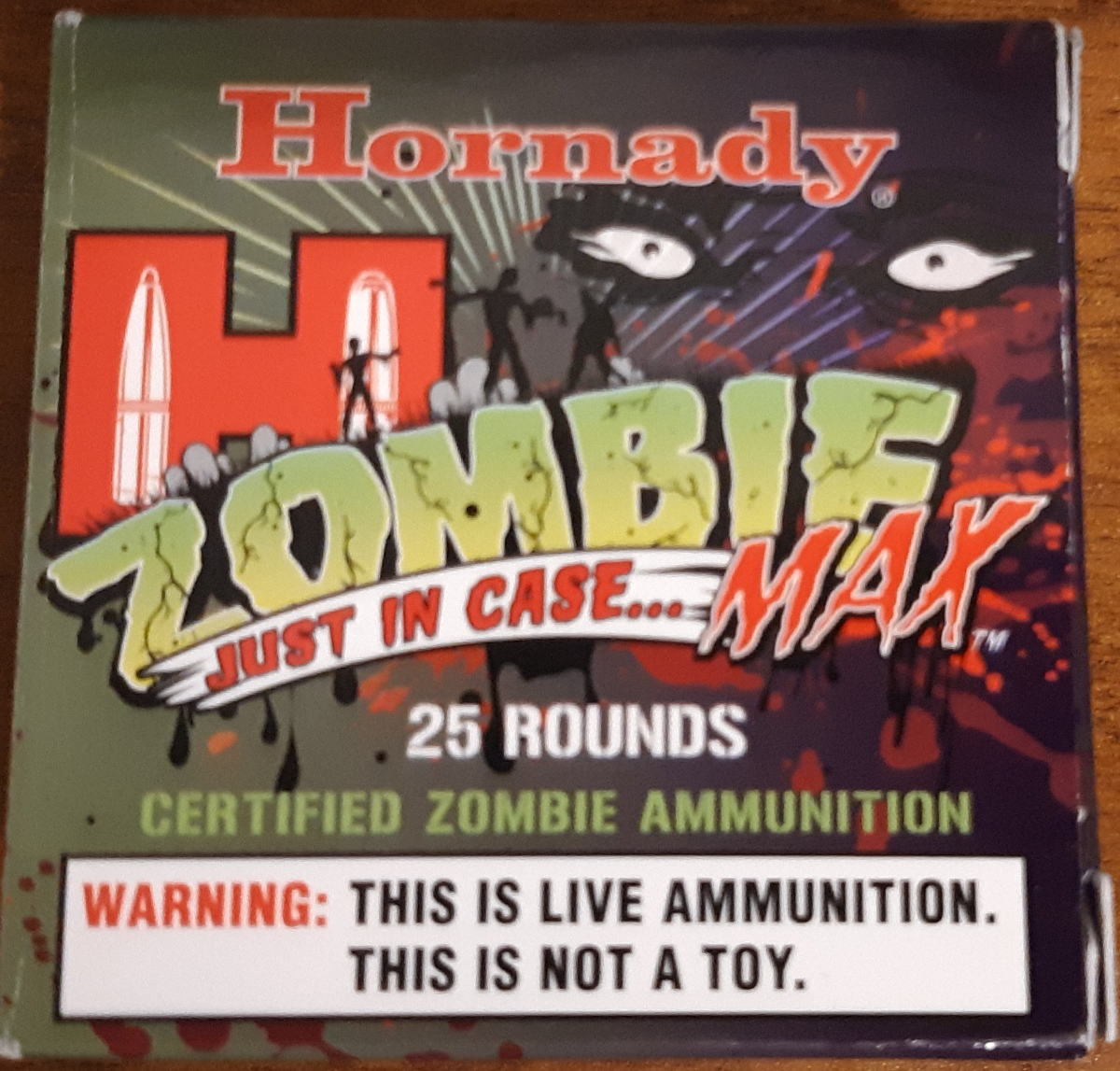 Hornady 25 Rounds Zombie Max .380 ACP 90GR Z-Max Polymer Tip Collectible