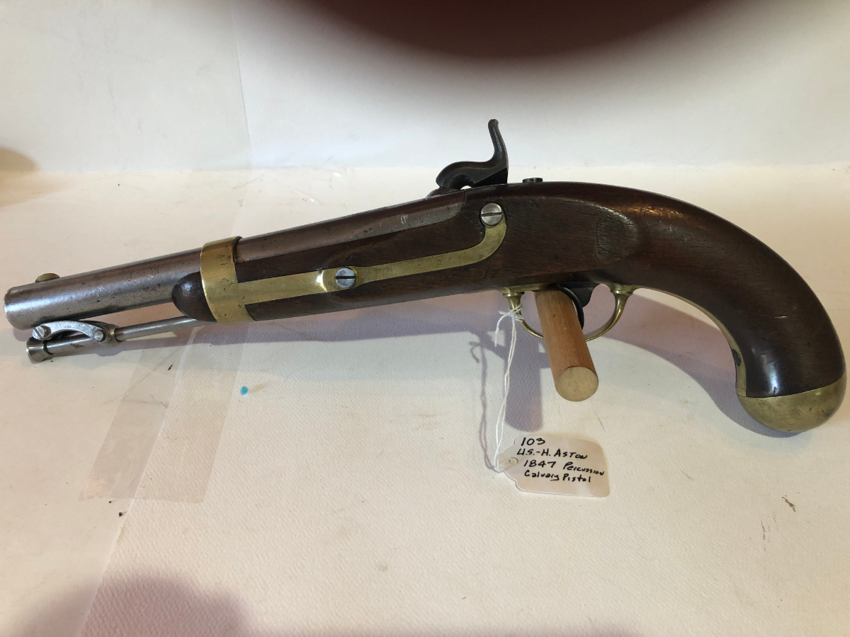 H. Austin 1847 Percussion Calvary Pistol - Us - H. Aston, Midd/Tn Conn ...