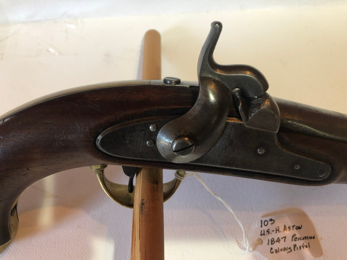 H. Austin 1847 Percussion Calvary Pistol - Us - H. Aston, Midd/Tn Conn ...