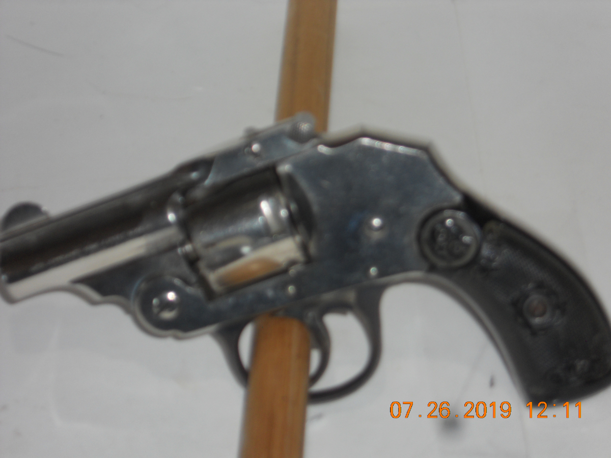 Iver Johnson 32 Cal. S&W Bicycle Pistol, Top Break Hammerless Model, 2 ...