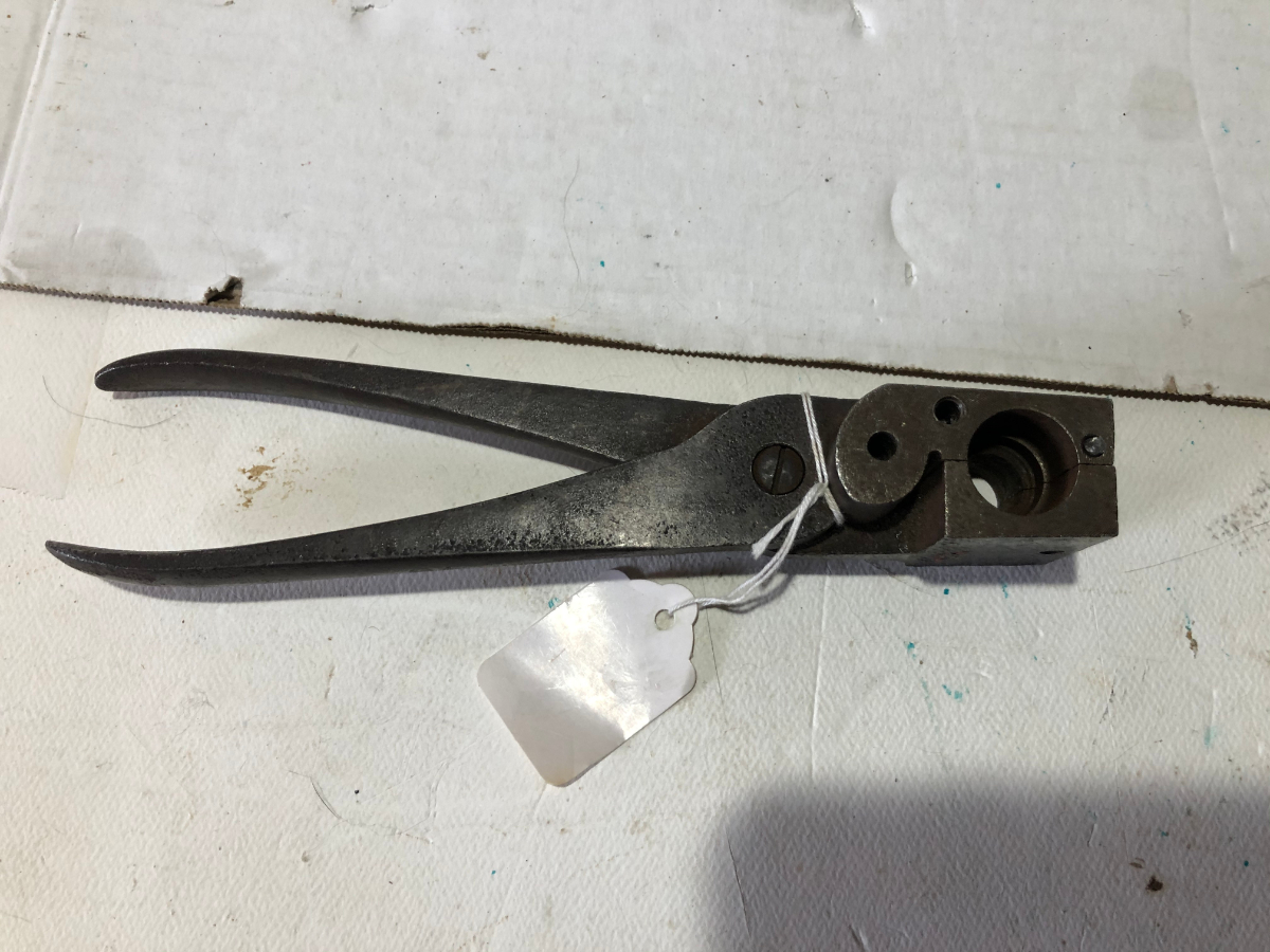 UNKNOWN Old bullet mold. Cartridge resizer. 50 mm / 70 mm.