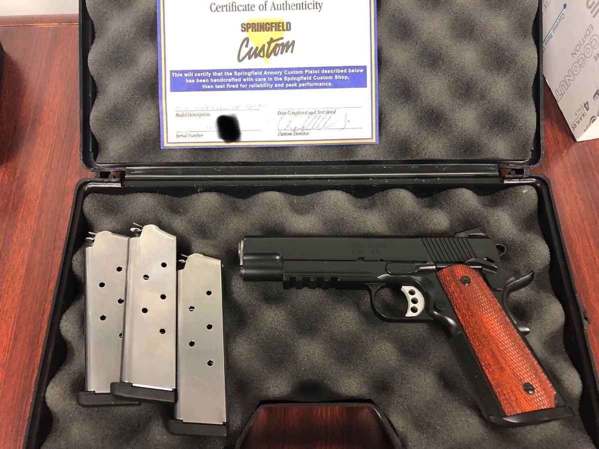 Springfield Operator Fbi Hrt Pc9111lr 1911 For Sale at GunAuction.com ...