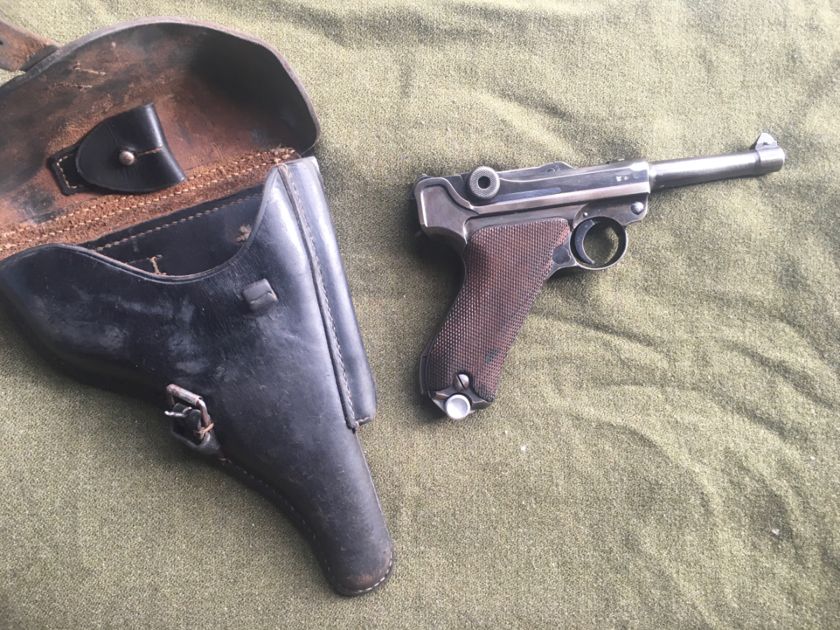 NAZI GERMAN 1938 LUGER RIG-ALL MATCHED w/2 MATCHING MAGS & 1938 HOLSTER ...