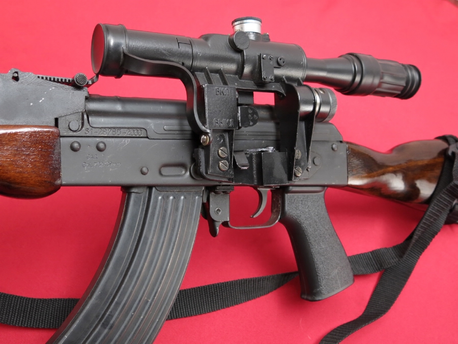 Romanian Sar-1 Ak-47 Akm 7.62x39...Soviet Pso Scope, Folding Stock & Extras For Sale at ...