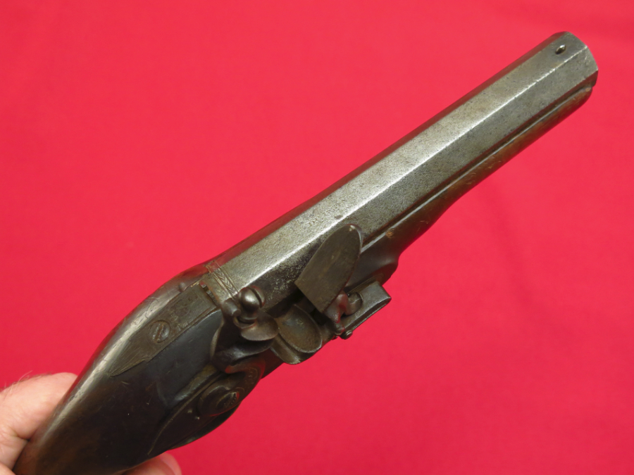 Irish Hutchinson Flintlock Pistol .75 Caliber...Mfd Dublin, Circa 1800 ...