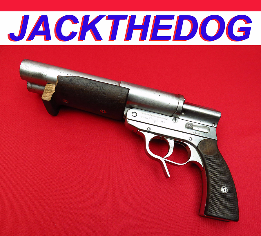 WALTHER ~ SLD WWII STAINLESS DOUBLE-BARREL FLARE GUN KRIEGSMARINE ...