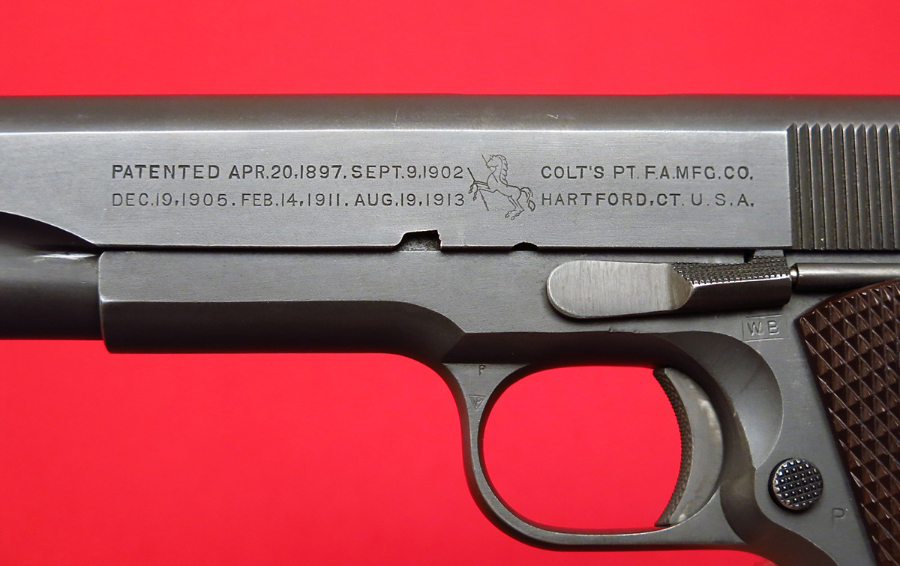 Colt 1911a1 U.S. Army...Wb Inspected, Matching Slide, Xlnt Shape...Mfd ...