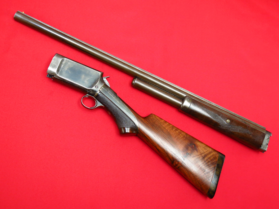 Burgess Gun Co `Grip Pump` Shotgun W/ Even Rarer Solid Rib Barrel...Mfd ...