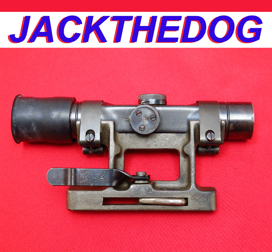 WALTHER ~ WWII GERMAN K43 (ZF4) SNIPER SCOPE & AUTHENTIC MOUNT!...NICE ...