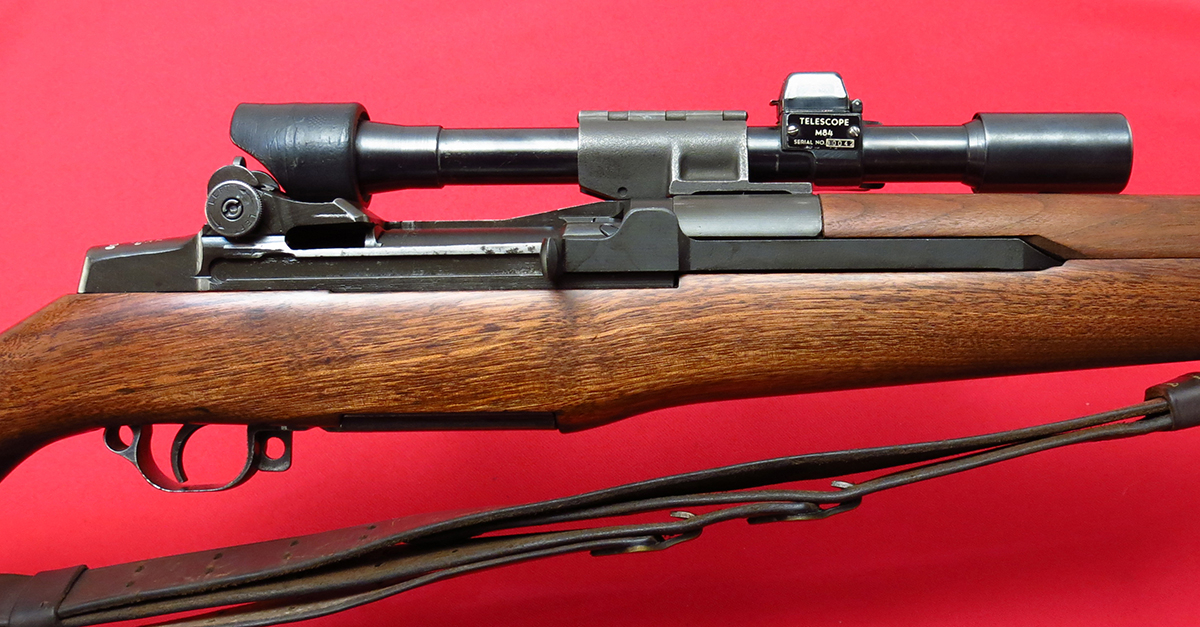 Springfield M1d Sniper Garand W/ Original M84 Scope, Mount & Sa Flash ...