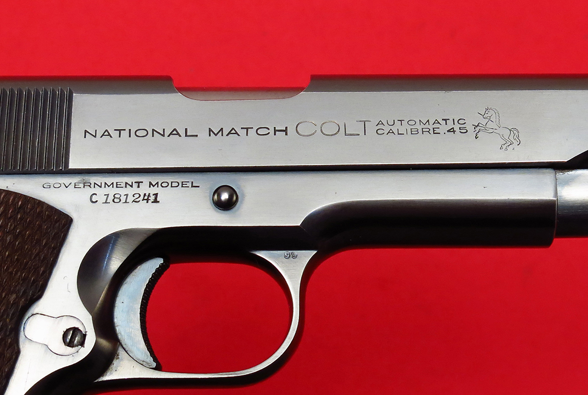 Colt Pre-War National Match .45 Auto...95+ Original Finish, Xlnt Bore ...