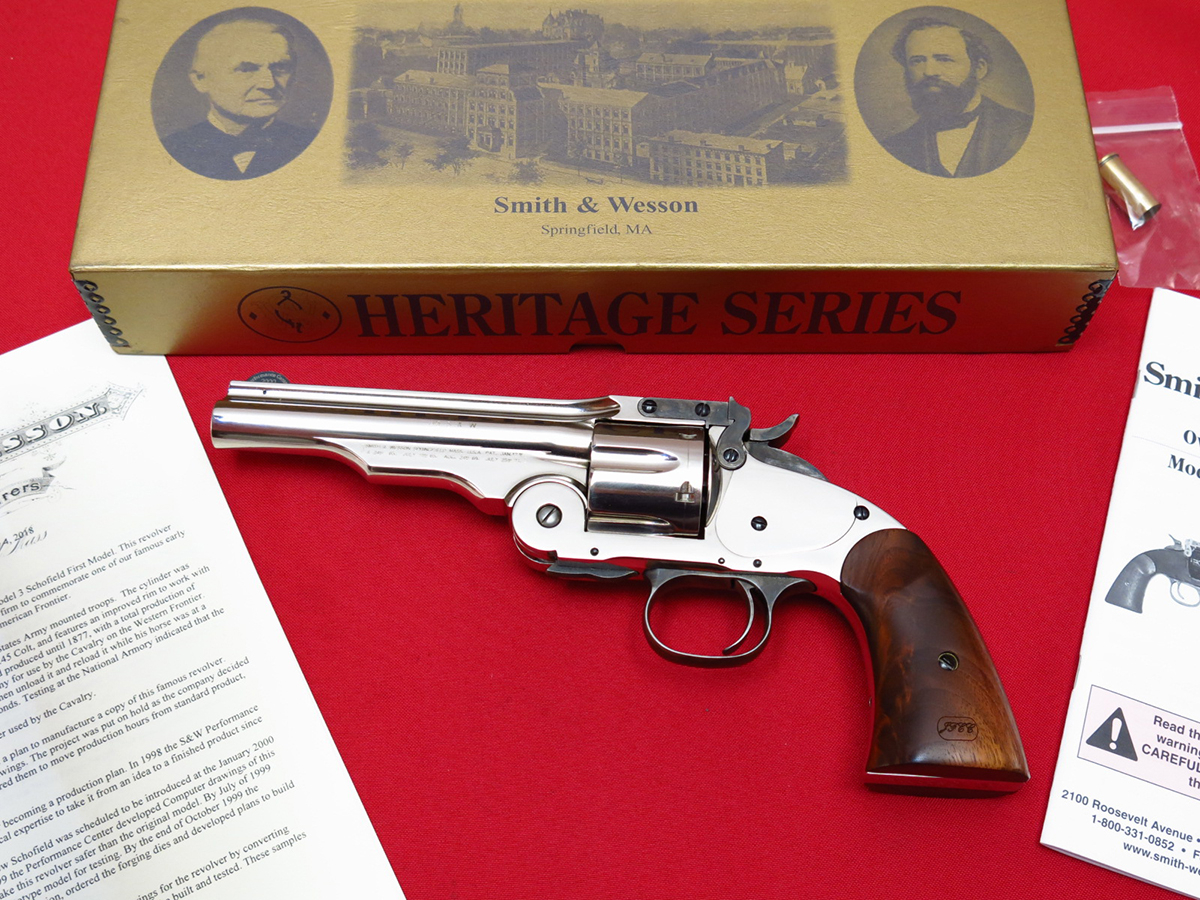 Smith & Wesson Schofield Model Of 2000... 5-Inch/Nickel Wells Fargo ...