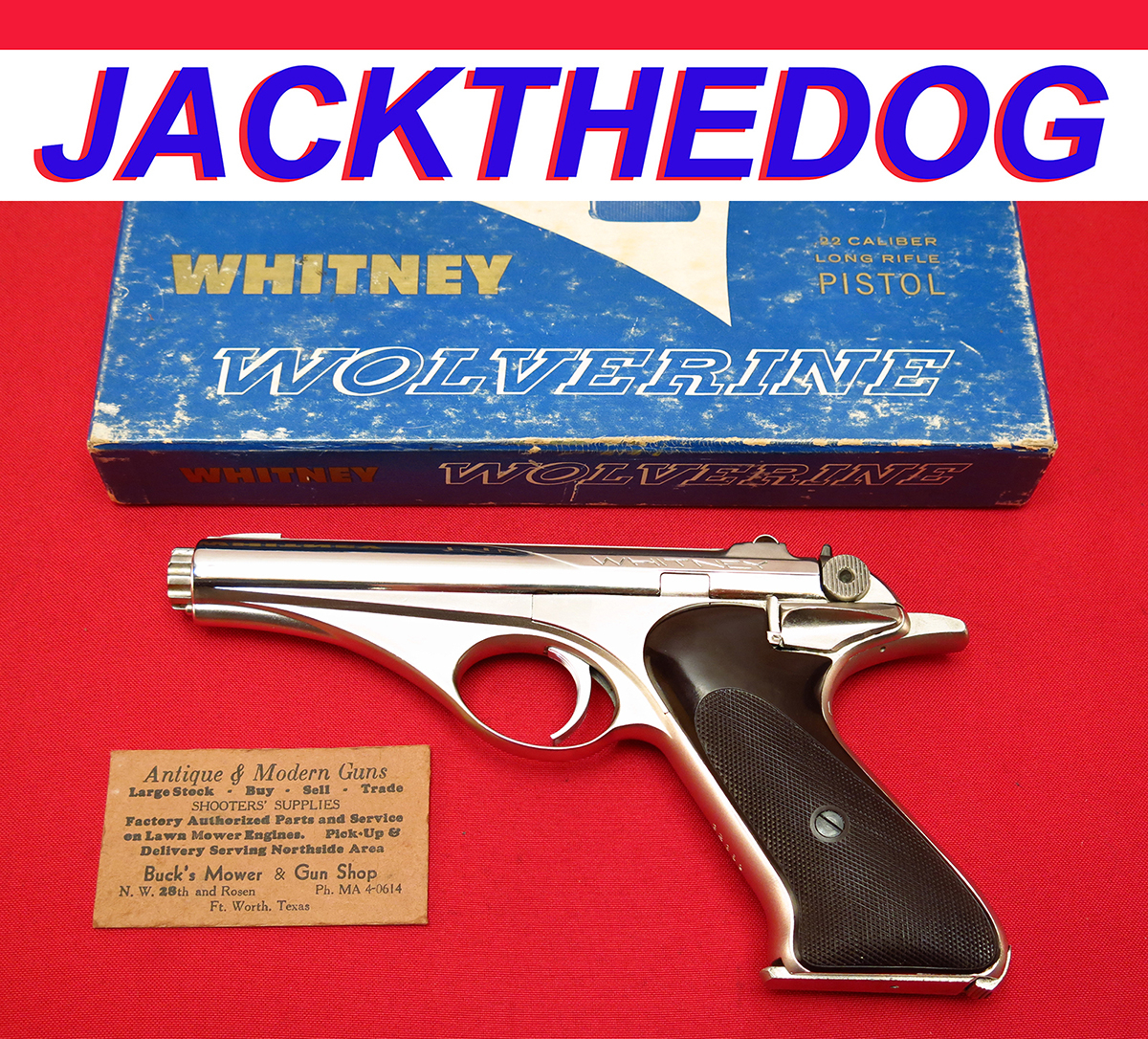 WHITNEY FIREARMS, INC. ~ WOLVERINE...SCARCE NICKEL FINISH...EXCELLENT W ...