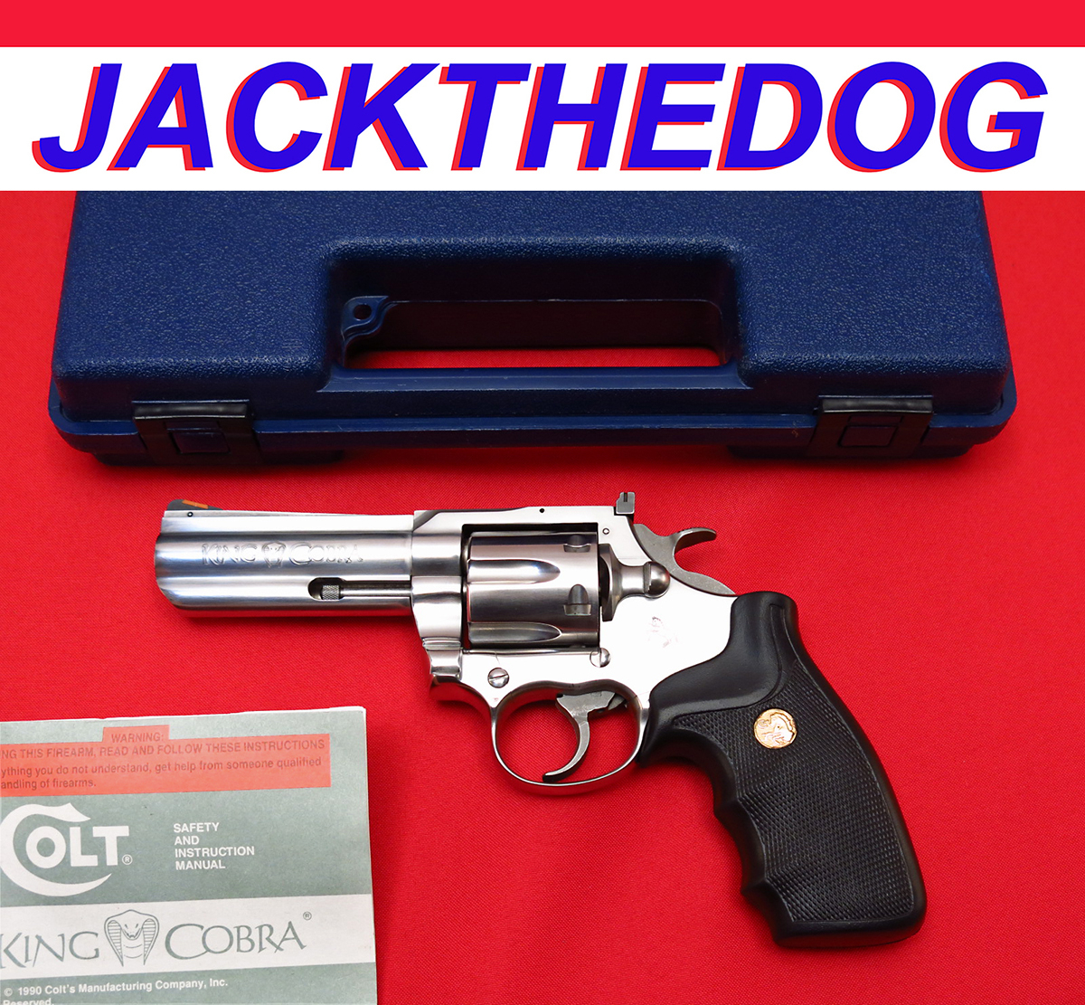 COLT ~ KING COBRA .357 STAINLESS...4-INCH BARREL...GOOD SHAPE...NO ...
