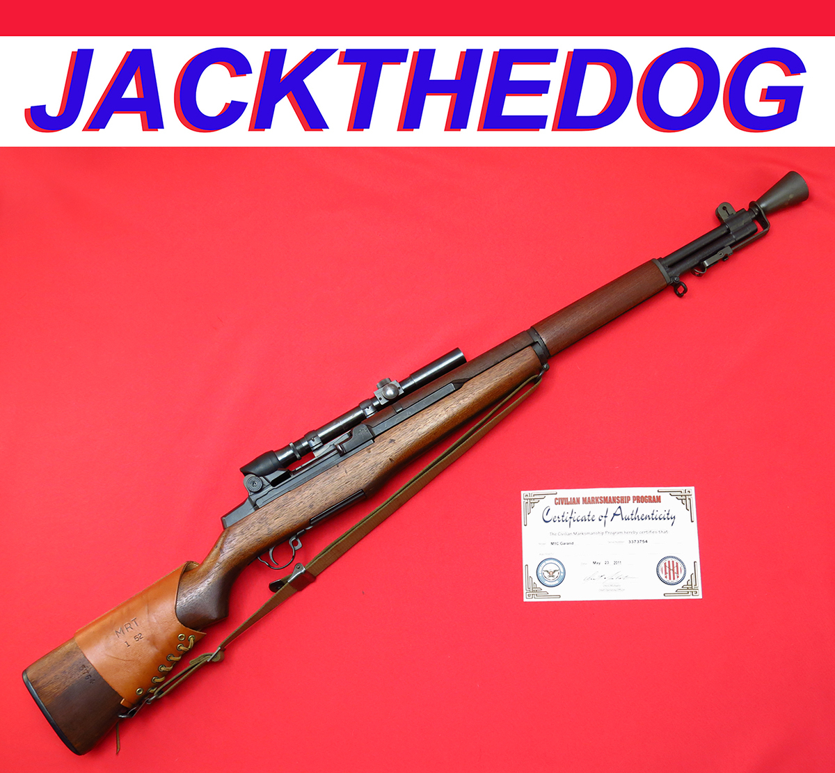 Springfield M1c Garand Sniper Rifle...Documented Cmp Rifle W/ Original ...