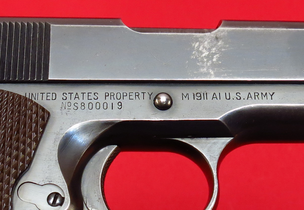 Singer 1911a1 U.S. Army... & Completely Original W/ Clawson Letter...C ...