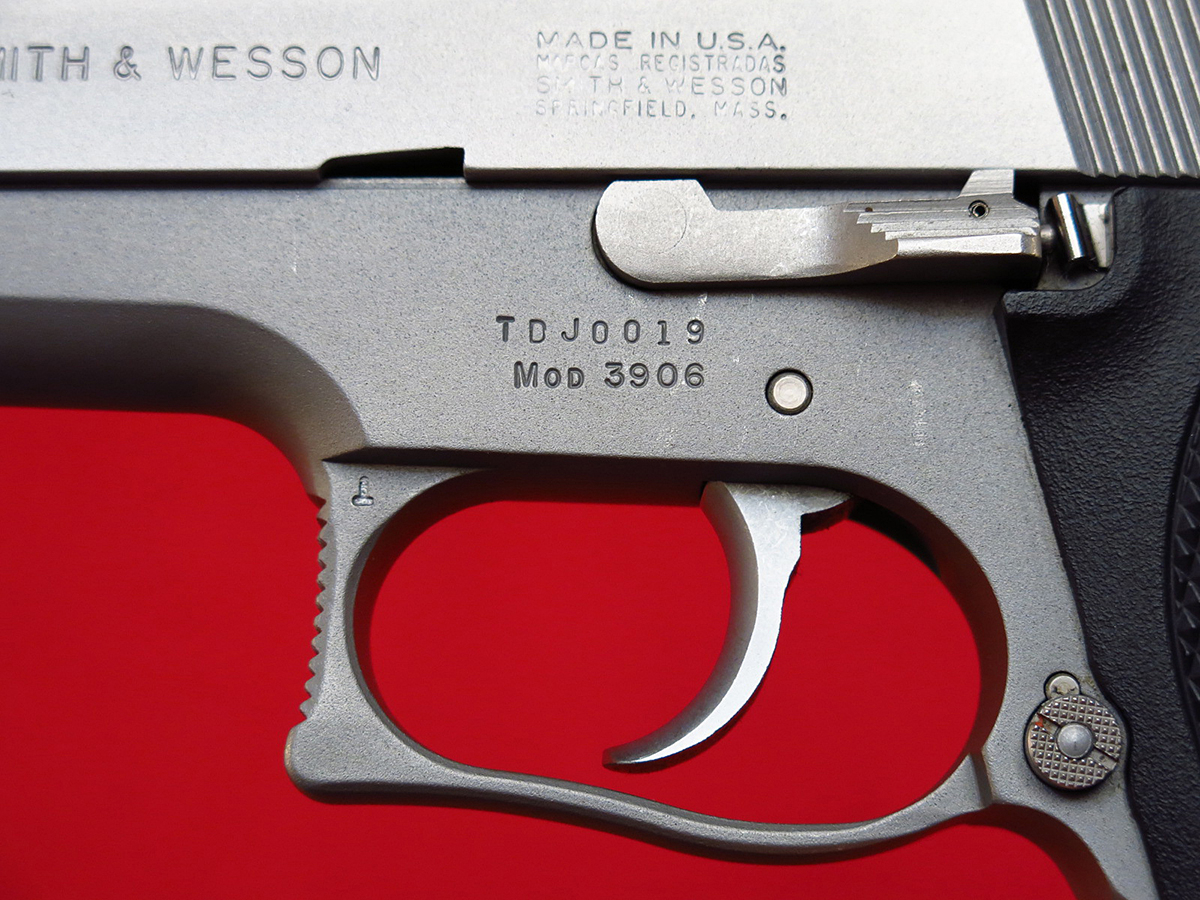 Smith & Wesson Model 3906...Scarce Full Sized Single-Stack Stainless ...