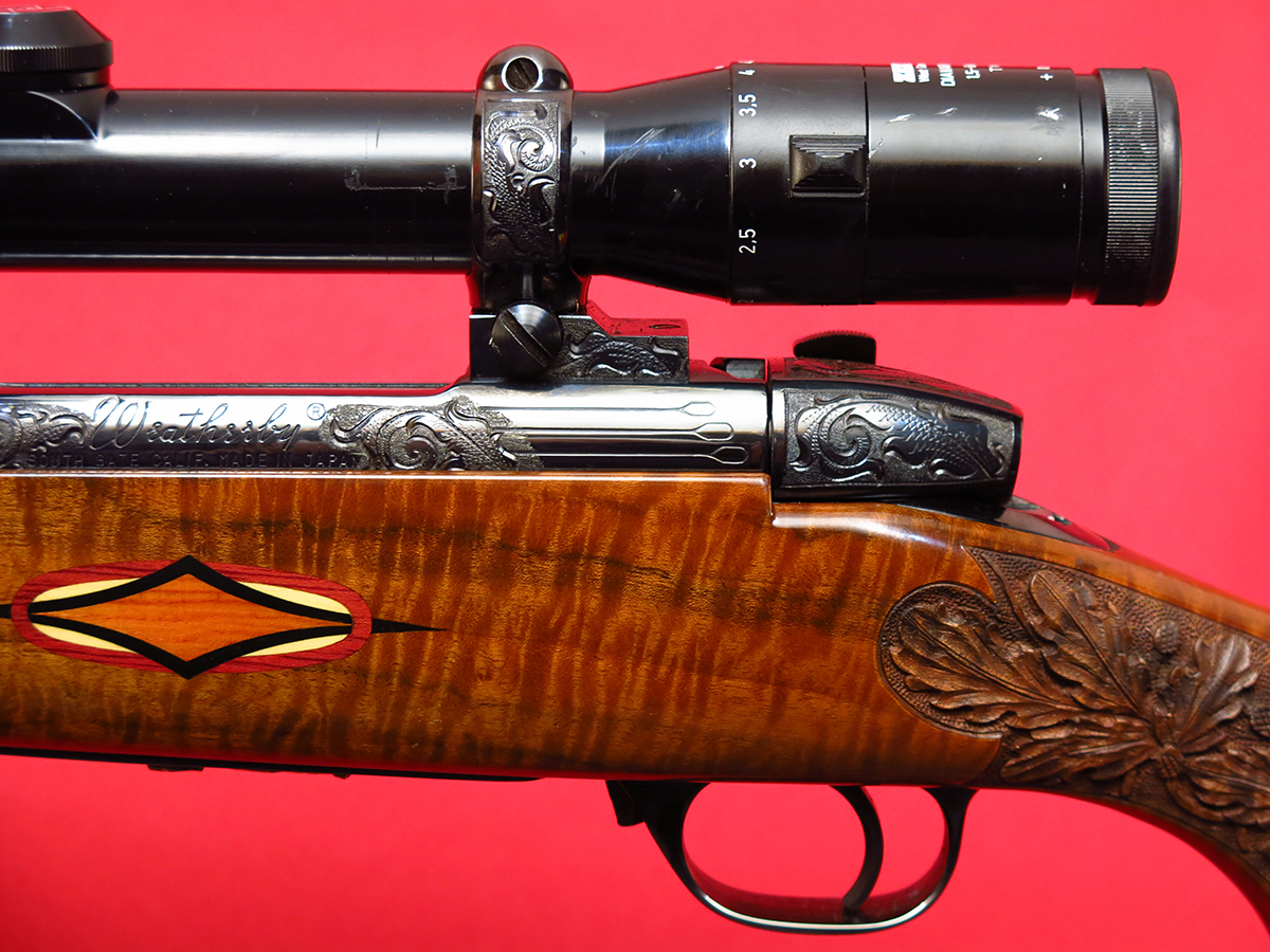 Weatherby Mark V Crown Custom...Top Of The Line...Engraved/Carved Stock ...