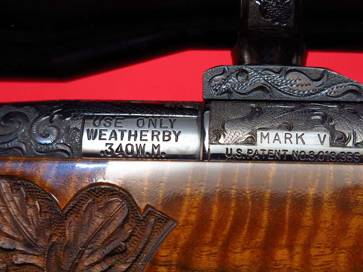 Weatherby Mark V Crown Custom...Top Of The Line...Engraved/Carved Stock ...