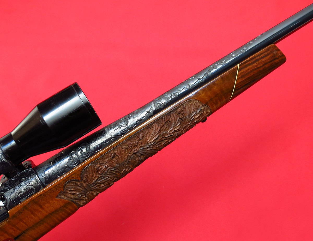 Weatherby Mark V Crown Custom...Top Of The Line...Engraved/Carved Stock ...