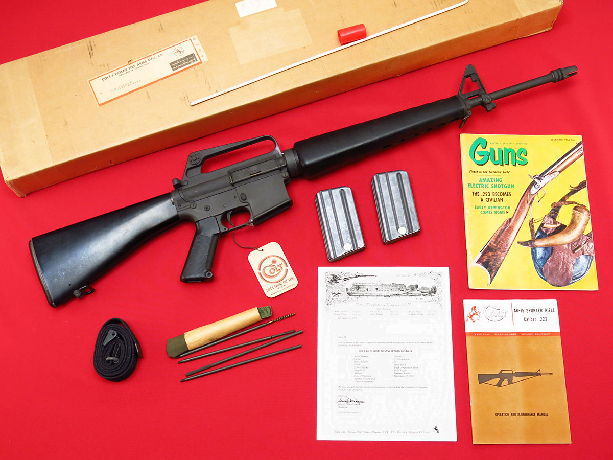 Colt 1st Year (1964) Ar-15 Sp1...3-Digit Sn#...All Original In Factory ...