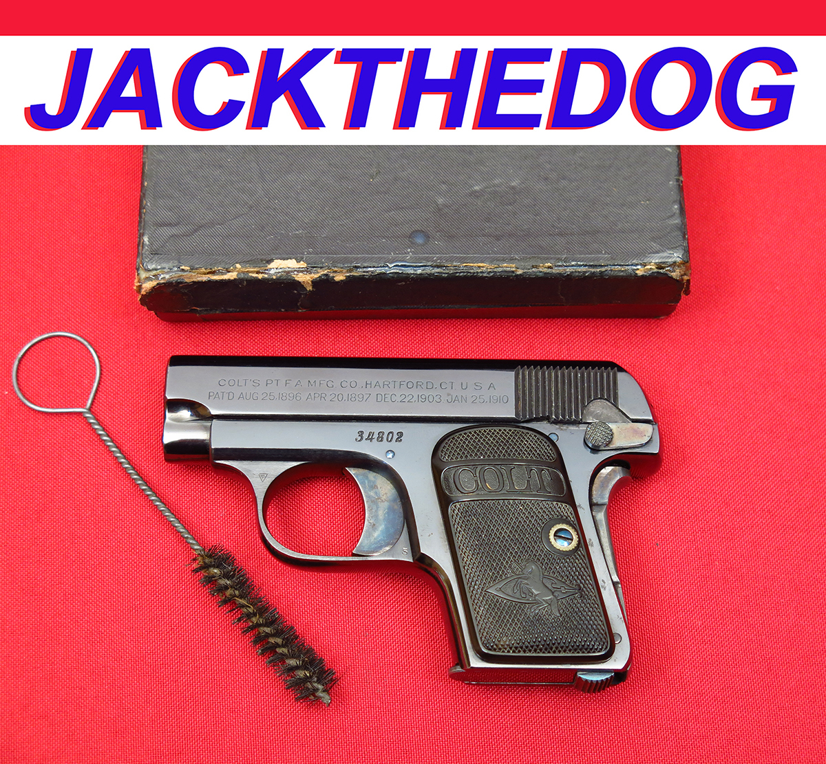 Colt Early 1908 .25 Vest Pocket...Gorgeous Original High Polish...W ...
