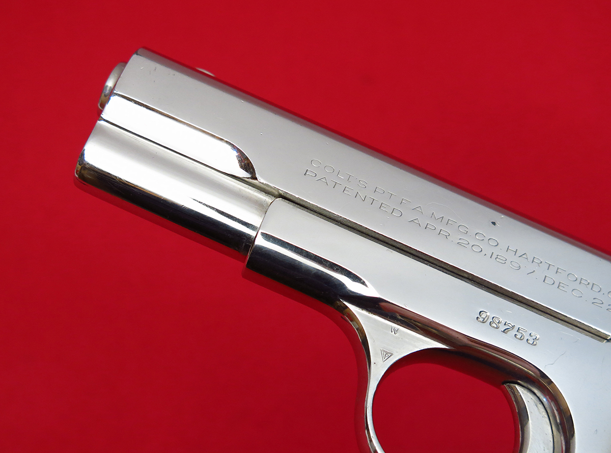 Colt Model 1908 .380 Pocket Hammerless...Nickel Finish, Good Bore...Mfd ...