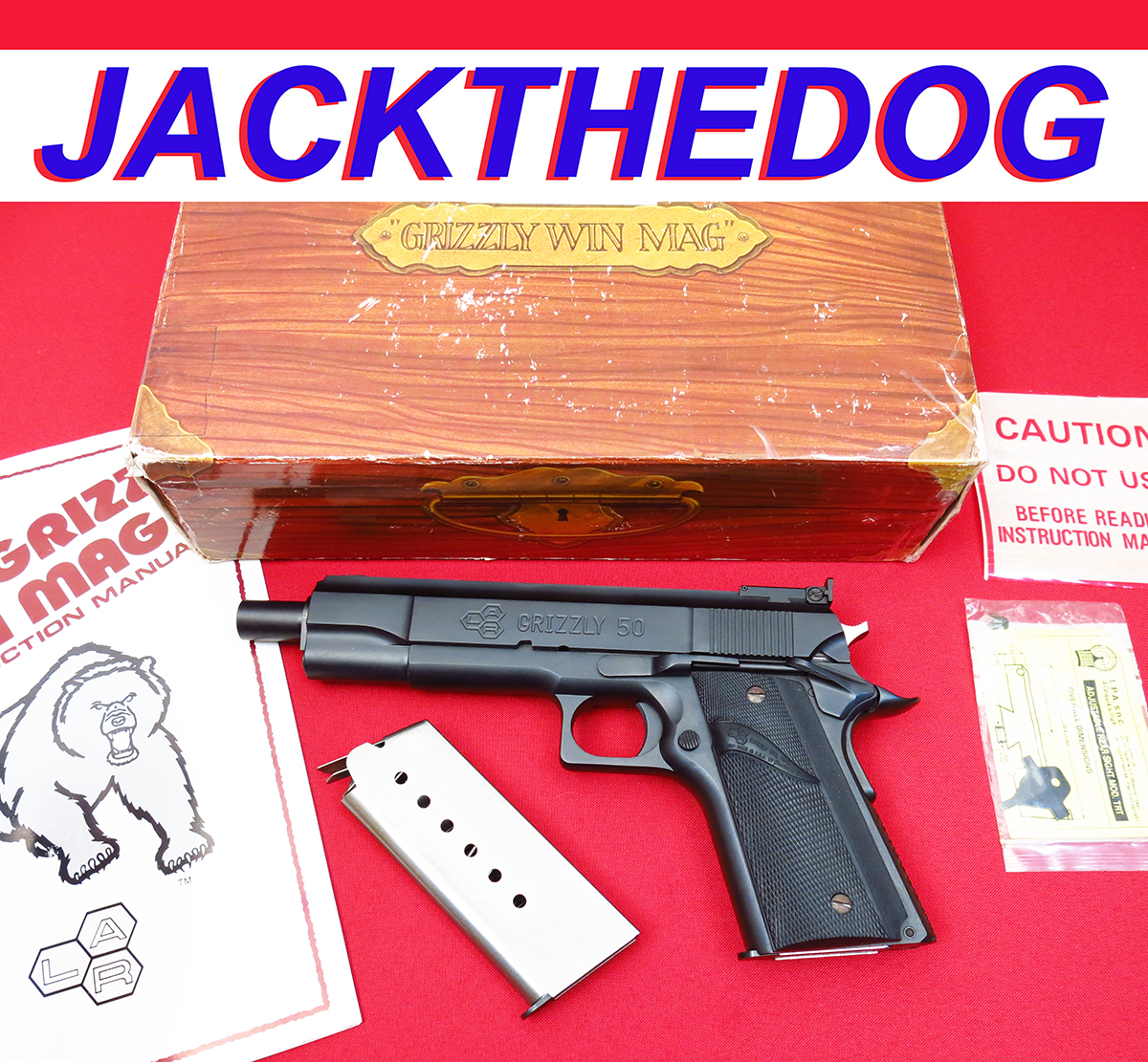 Lar Manufacturing Grizzly .50 Mark V...1911 On Steroids...Scarce, Near ...