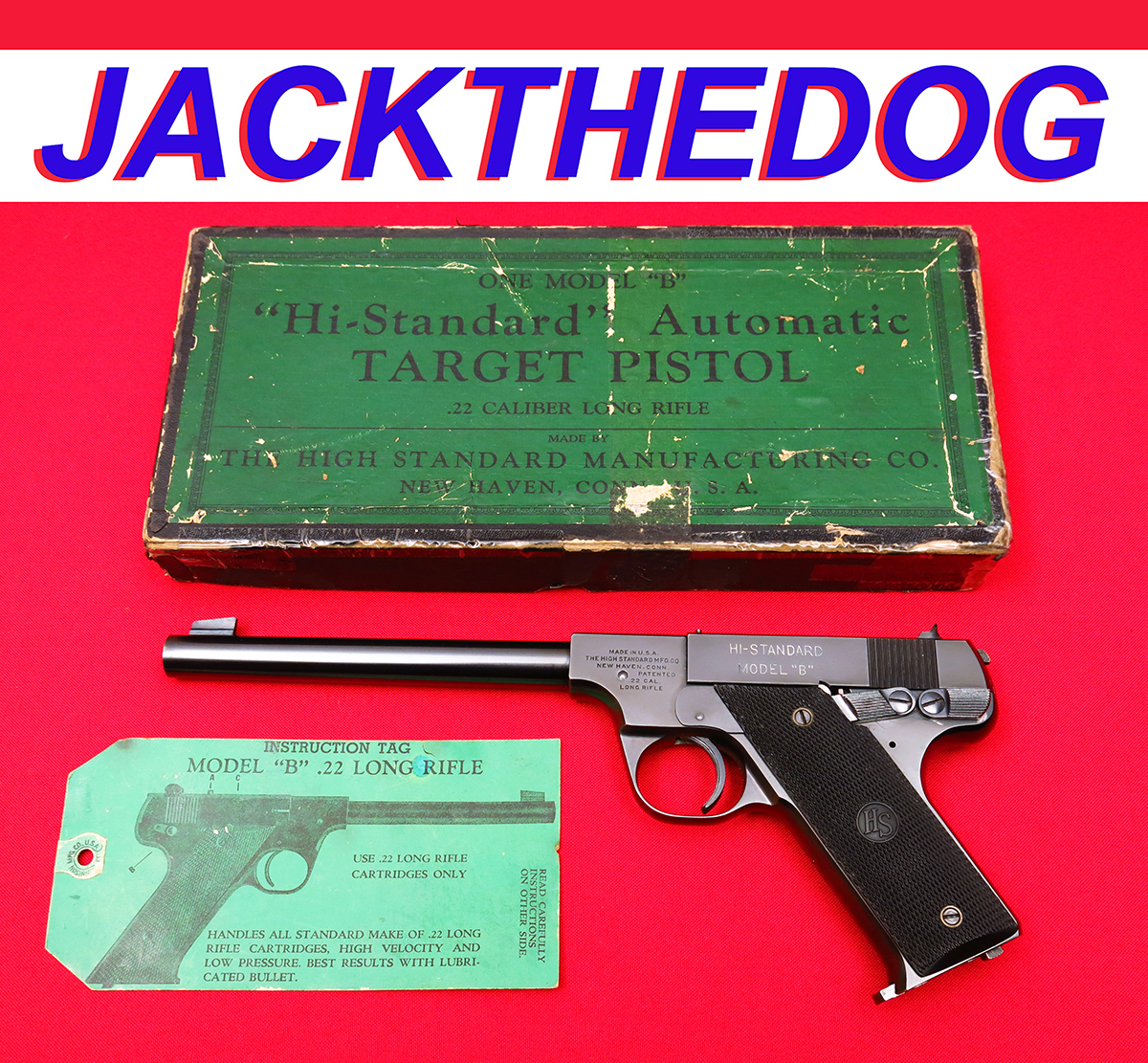 HIGH STANDARD ~ MODEL B...W/ TYPE 1-B TAKEDOWN...BEAUTIFUL LIKE NEW ...