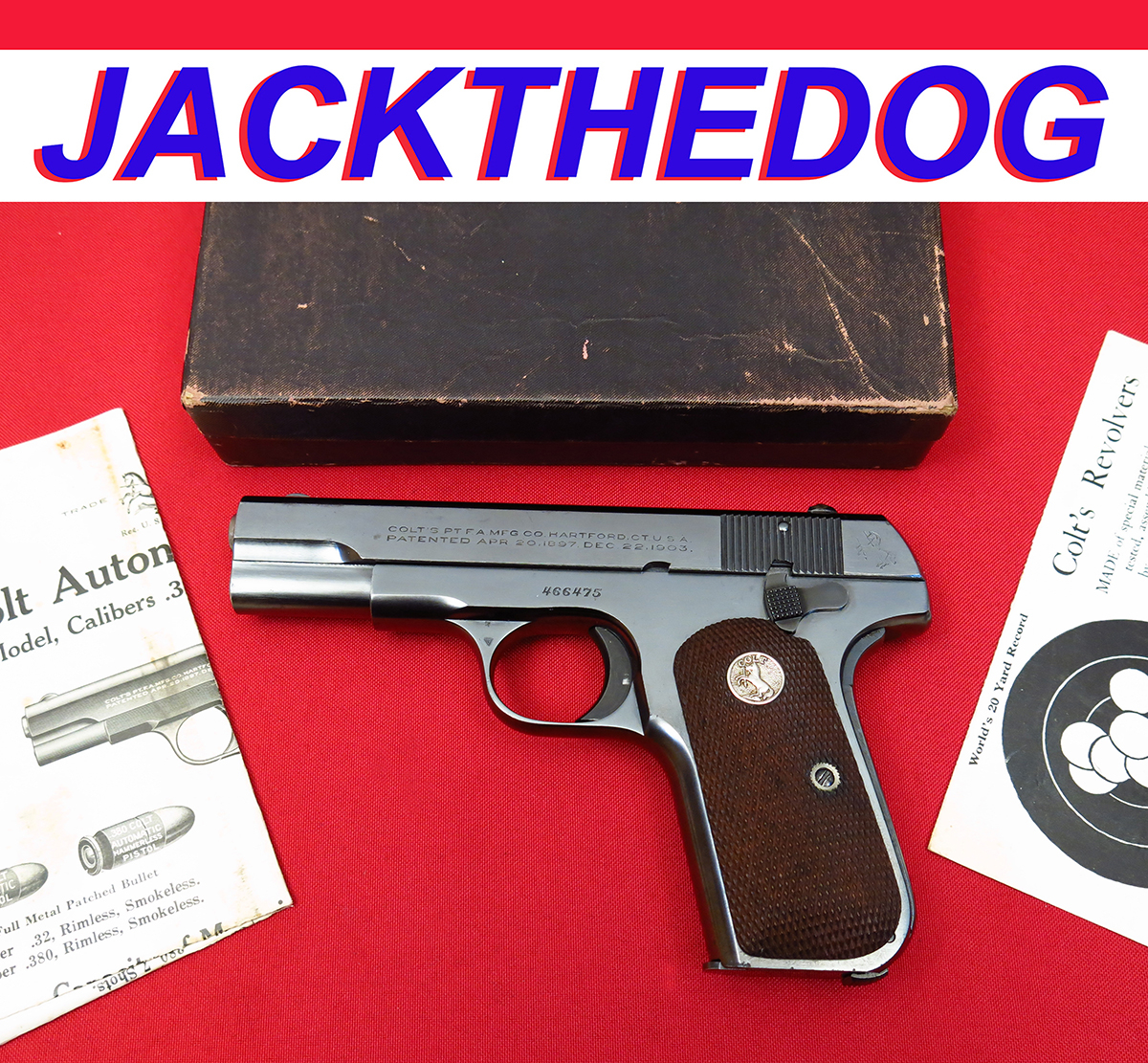 Colt Model 1903 .32 Pocket Hammerless...Great Shape & Completely ...