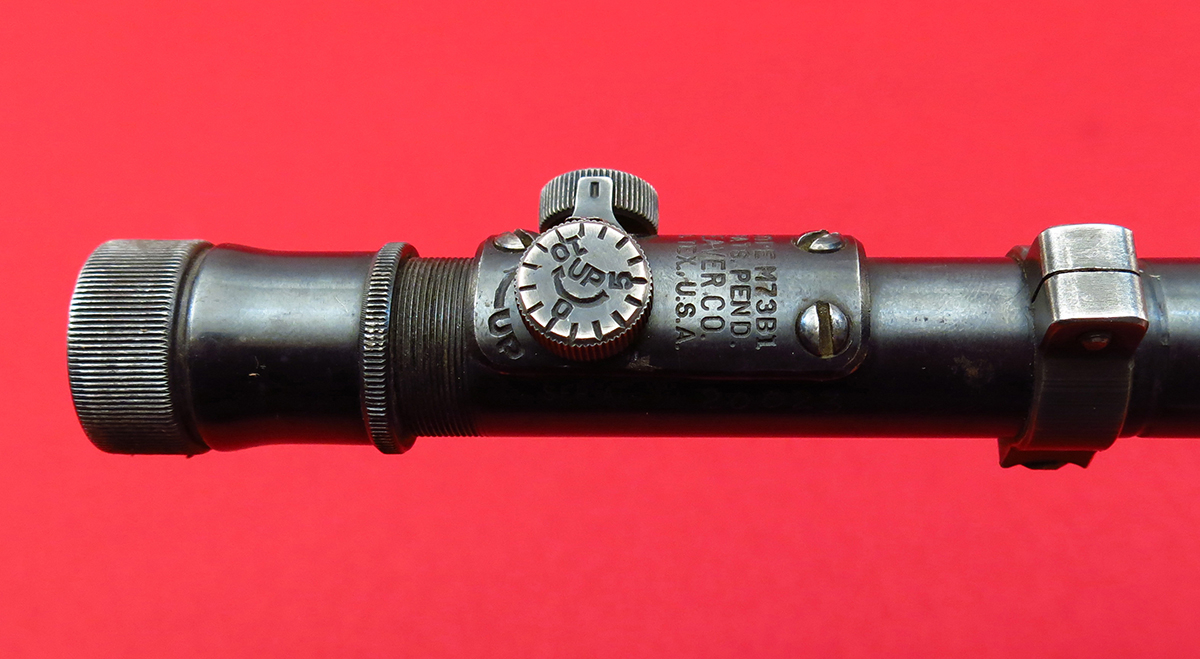 RARE & ORIGINAL WW2 WEAVER M73B1 SCOPE & RINGS FOR REMINGTON 03A4 ...