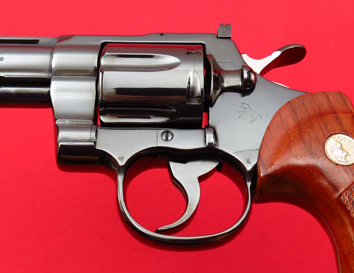 Colt Python...4-Inch, Royal Blue...Nice Shape In Box...Mfd 1981...No ...