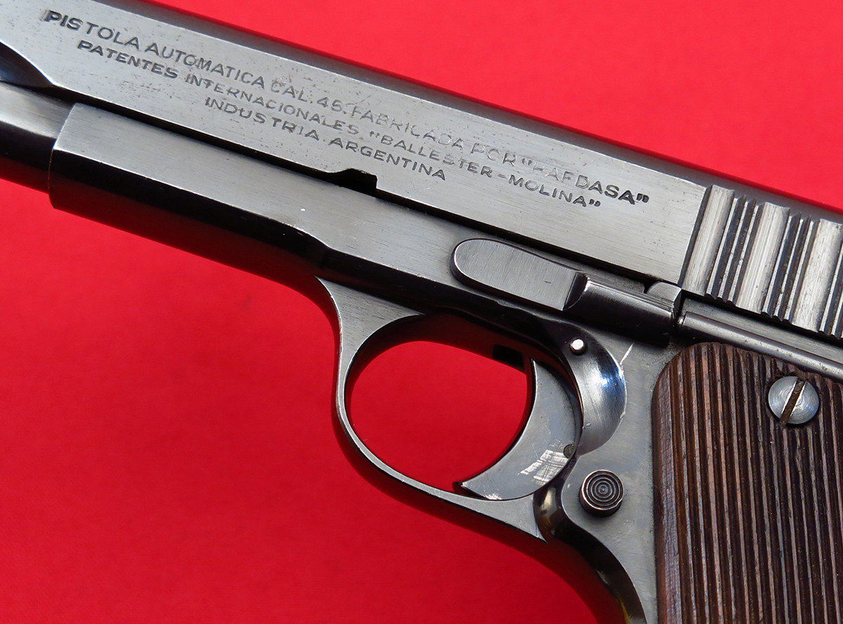 HAFDASA - ~ BALLESTER-MOLINA...ARGENTINE .45 AUTO...WW2 BRITISH SPECIAL ...