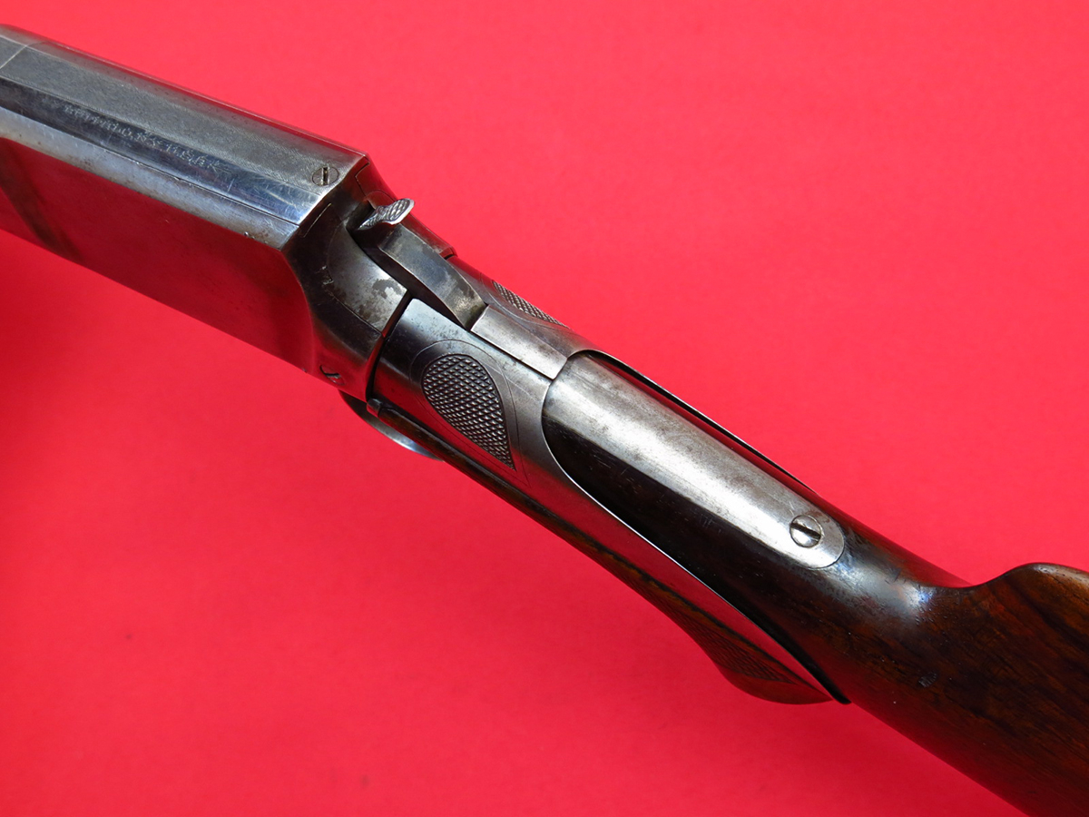 Burgess Gun Co "Grip Pump" Shotgun...Super With Two Solid Rib Barrels ...