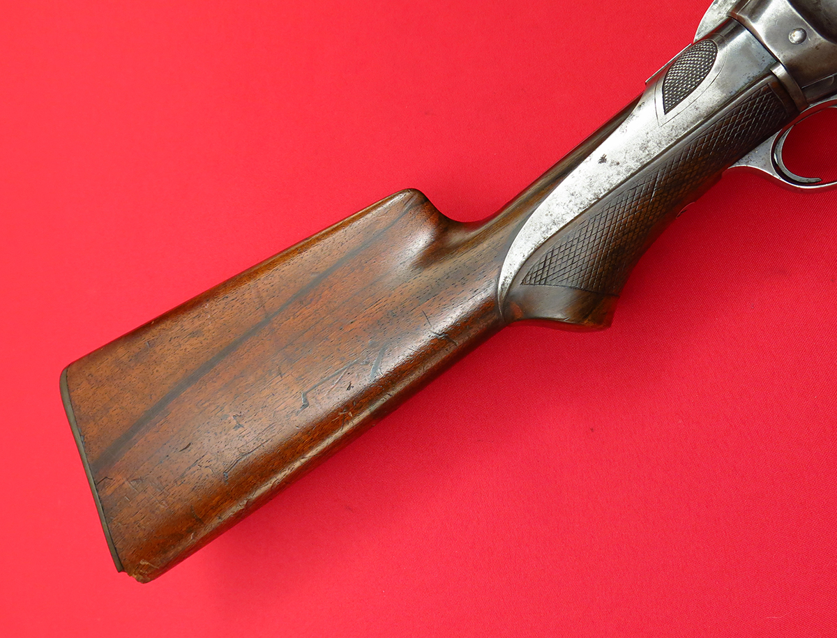 Burgess Gun Co "Grip Pump" Shotgun...Super With Two Solid Rib Barrels ...