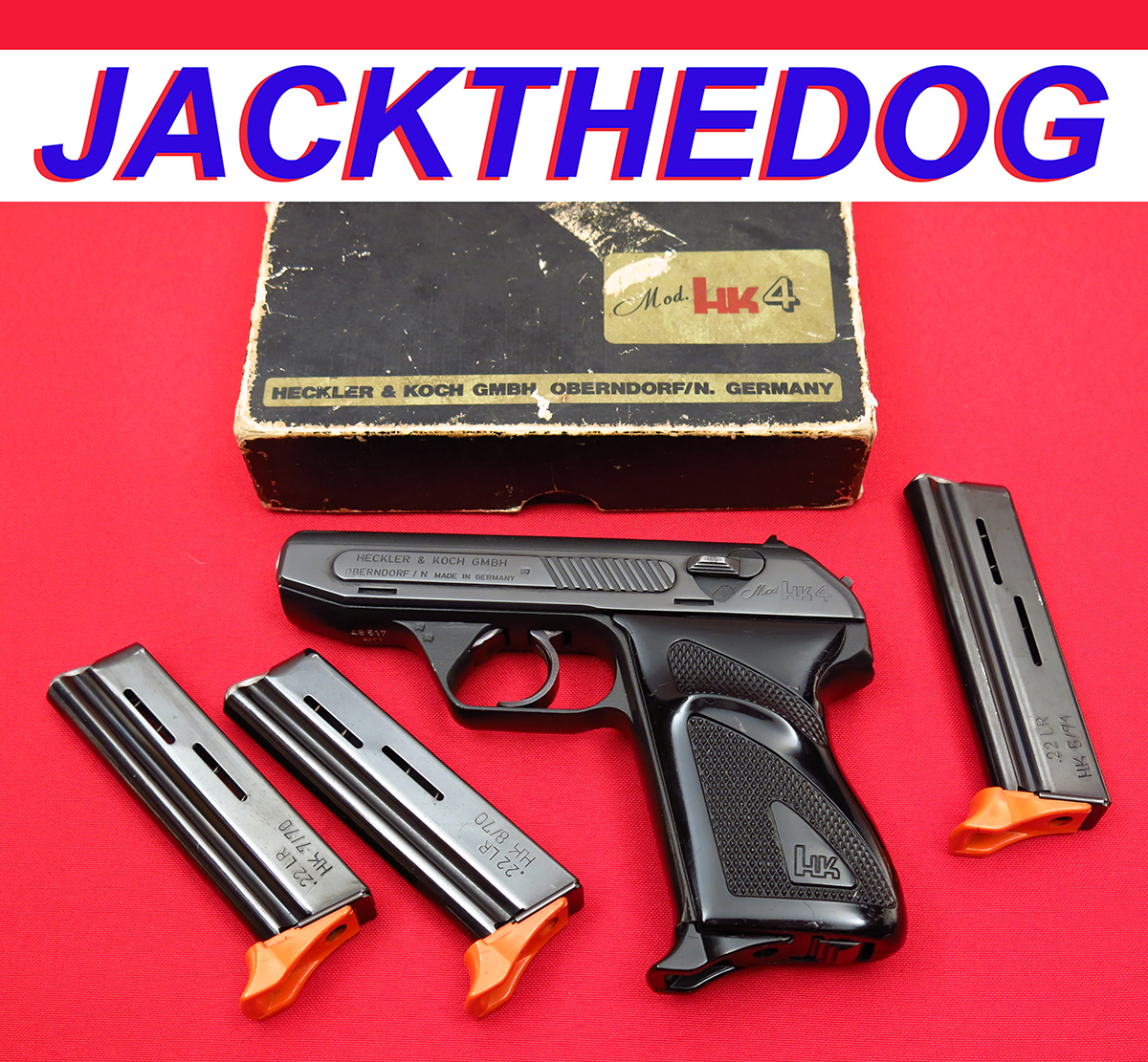 Heckler & Koch Hk Model 4 .22-Lr...German Customs Training Pistol...W ...