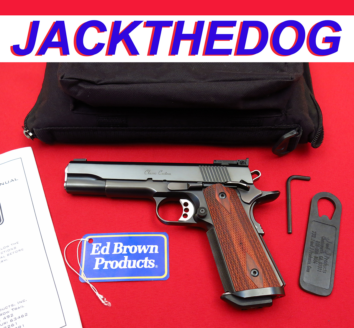 ED BROWN ~ 1911 CLASSIC CUSTOM .45...SPECIAL ORDER W/ AMBI SAFETY, MAG ...