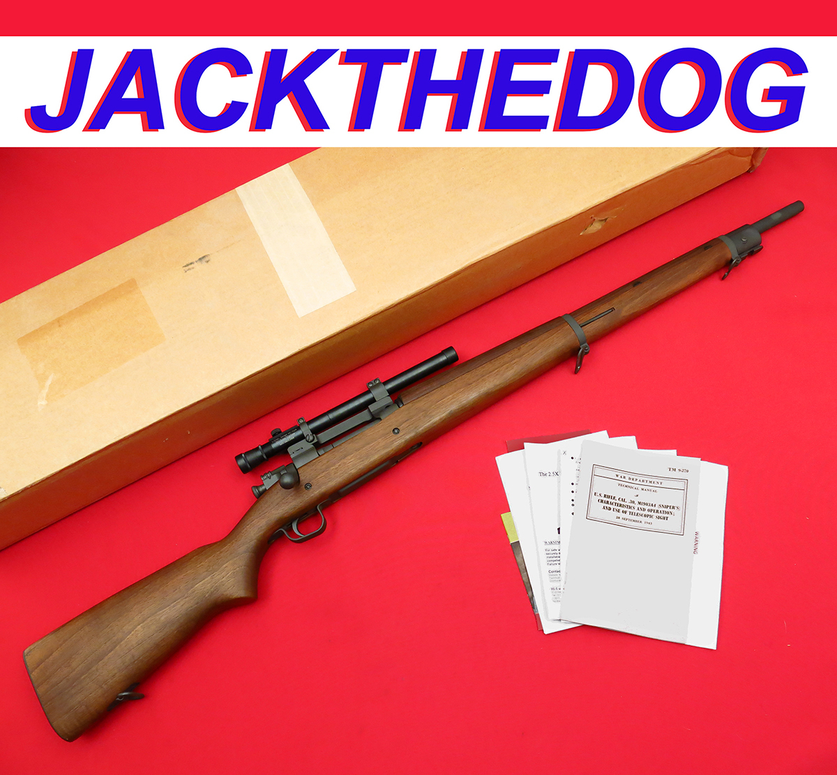 ROCK RIDGE ~ WW2 03-A4 SNIPER REPRODUCTION W/ HI-LUX M73 SCOPE, NEW ...
