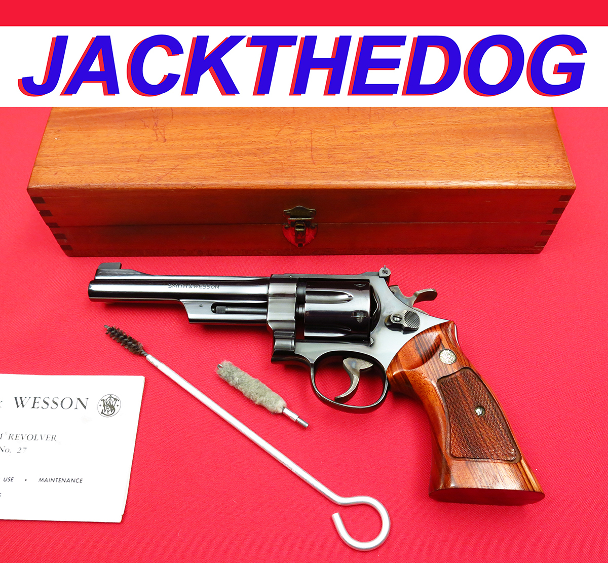 SMITH & WESSON ~ MODEL 27-2 .357MAG...6-INCH, PINNED & RECESSED ...