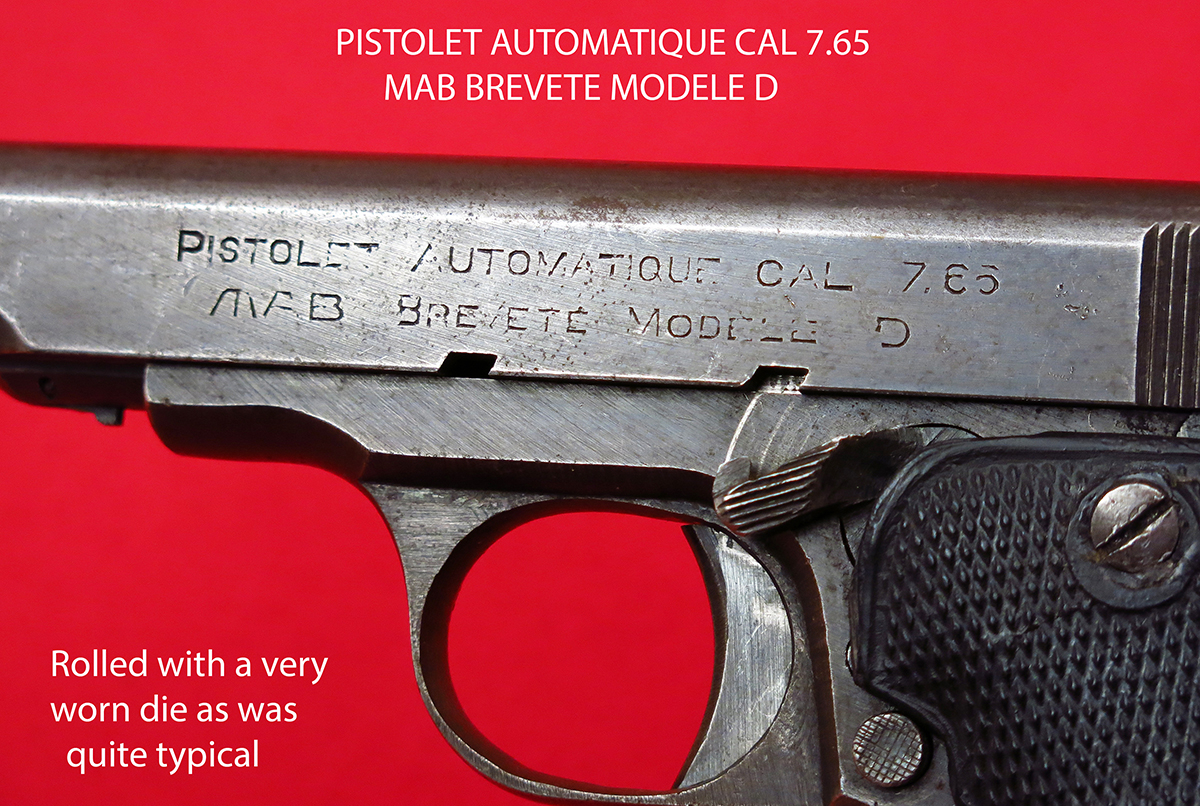French Mab Model D Ww2 Nazi Occupation Pistol...Matching, Original, Non ...