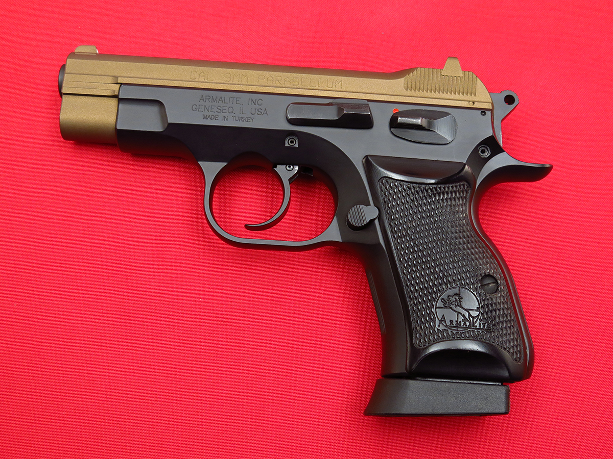 Armalite Ar-24k 9mm...Cz75 Compact Clone...Custom 2-Tone Black & Burnt ...