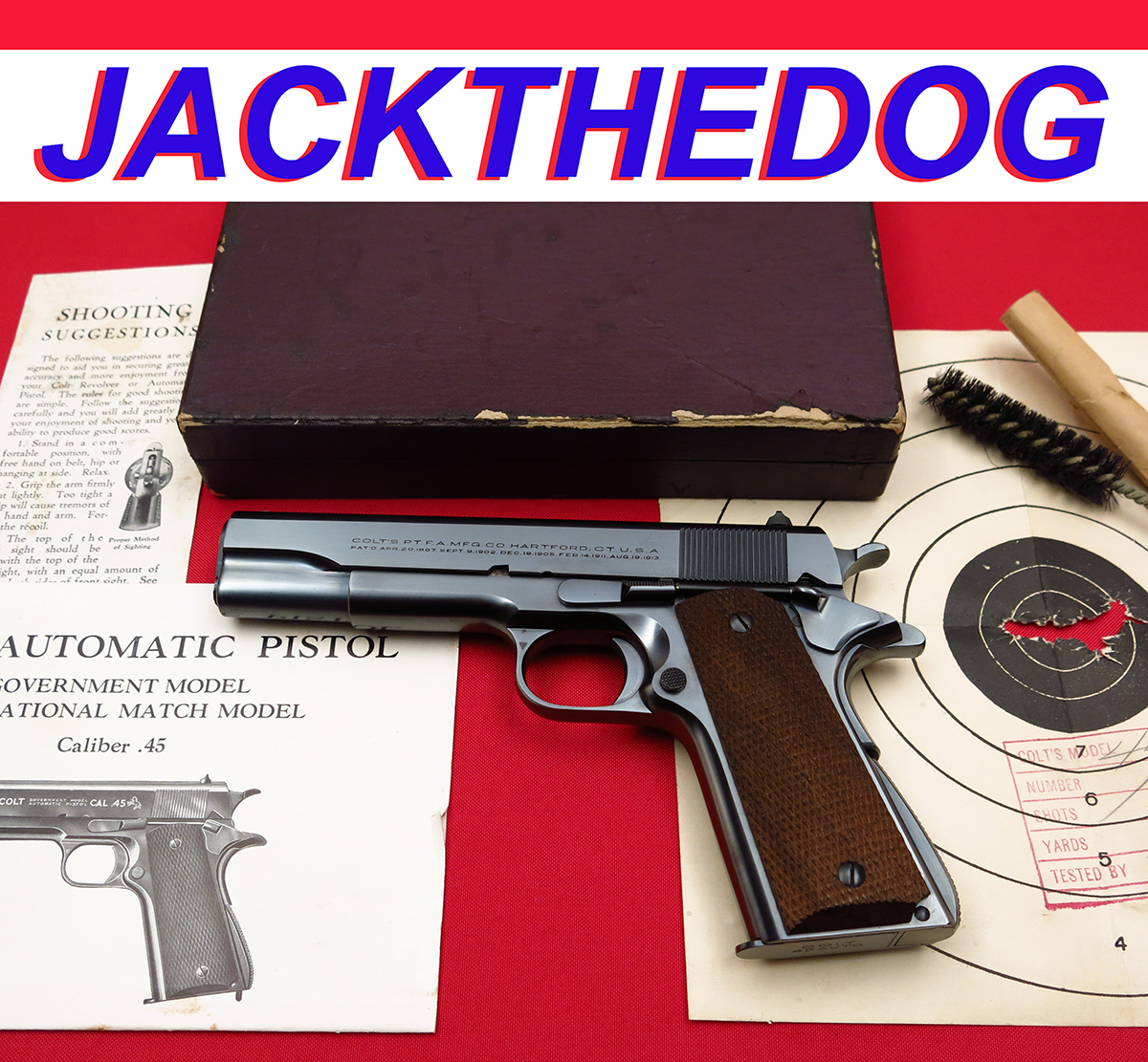 Colt Pre-War National Match .45...Fantastic Near New Condition, All ...