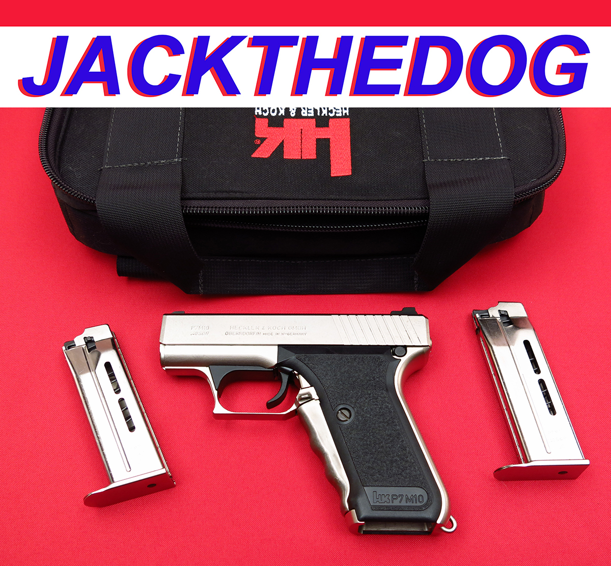 Heckler & Koch P7m10 .40 S&W "Squeeze Cocker"...Factory Nickel Finish ...