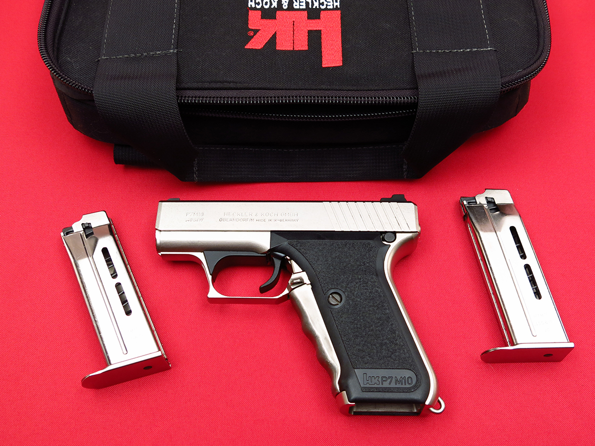 Heckler & Koch P7m10 .40 S&W "Squeeze Cocker"...Factory Nickel Finish ...