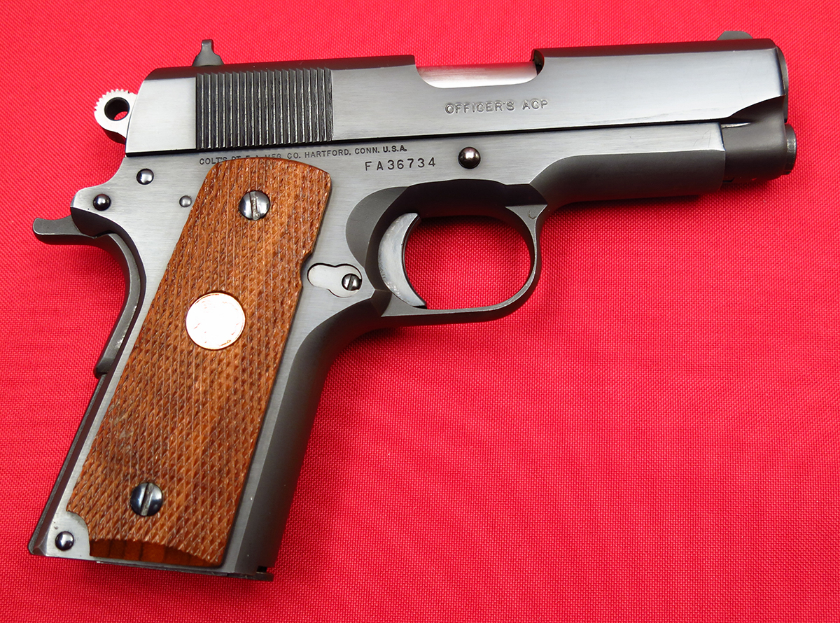 Colt 1911 Mk Iv Series 80 Officers Acp...Steel Frame, Polished Blue ...