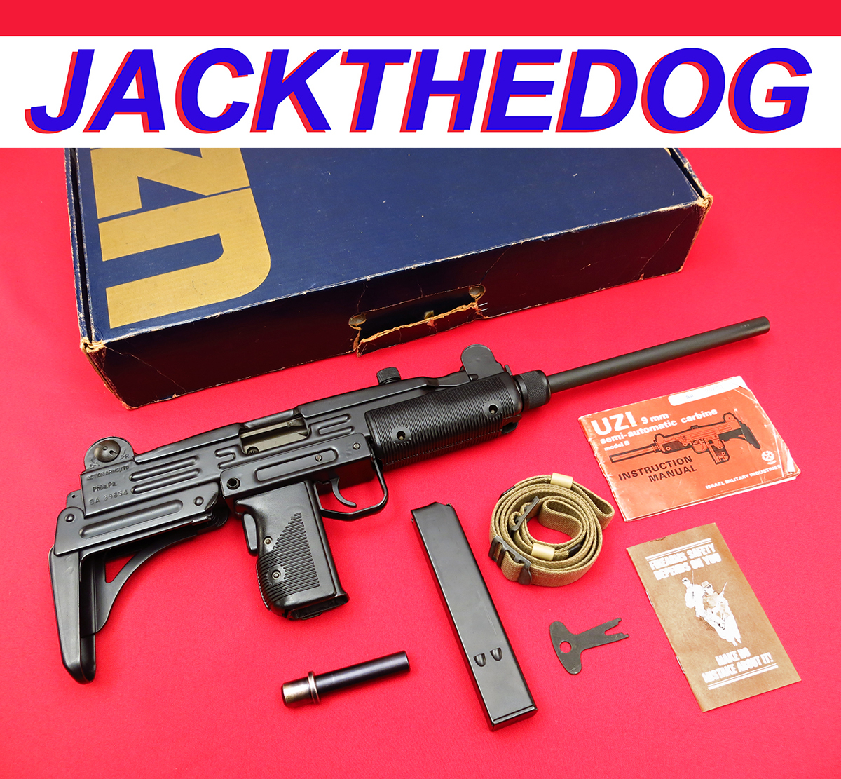 IMI Israeli Military Industries ~ UZI MODEL B CARBINE...PRE-BAN, ALL ...